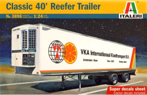 Italeri 1/24 40ft. Reefer Trailer