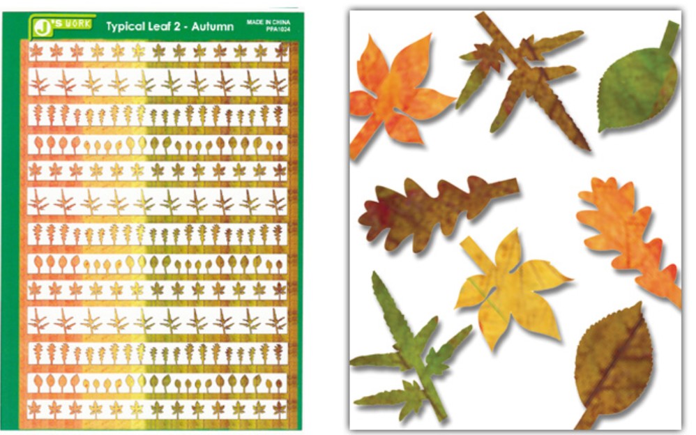 Js Work Models Multi-Scale Typical Autumn Yellow-Red Large Leaves ...