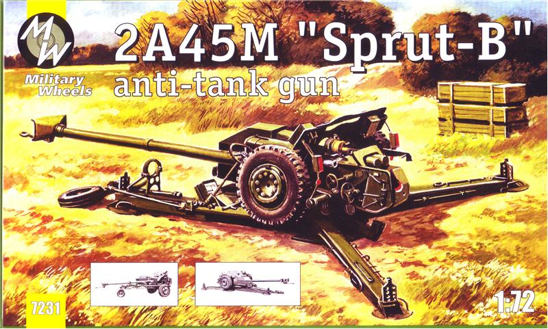 Military Wheels Models 1/72 2A45M Sprut-B Anti-Tank Gun