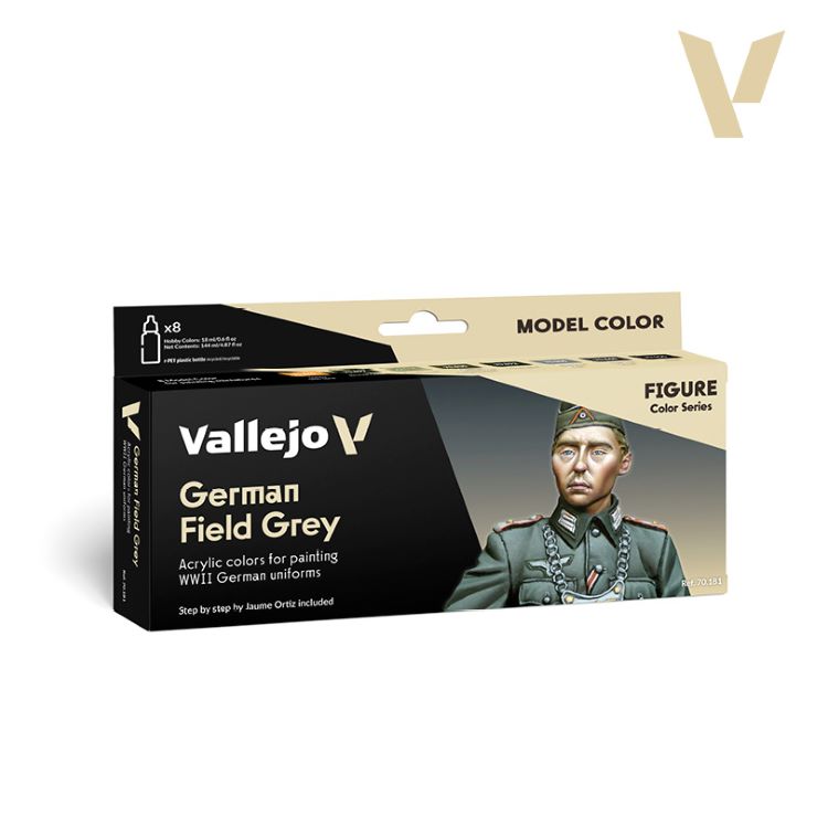 Vallejo Paints 17ml Bottle WWII German Field Grey Uniform Model Color ...